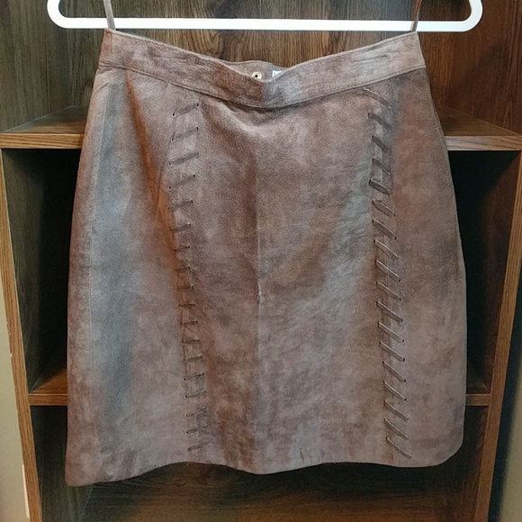 Maggie Lawrence | Skirts | Maggie Lawrence Genuine Leather Skirt | Poshmark